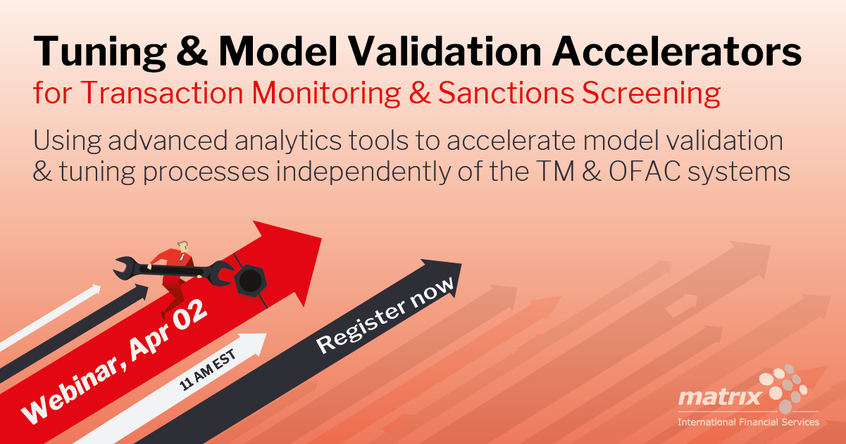 Tuning And Model Validation Accelerators For Transaction Monitoring